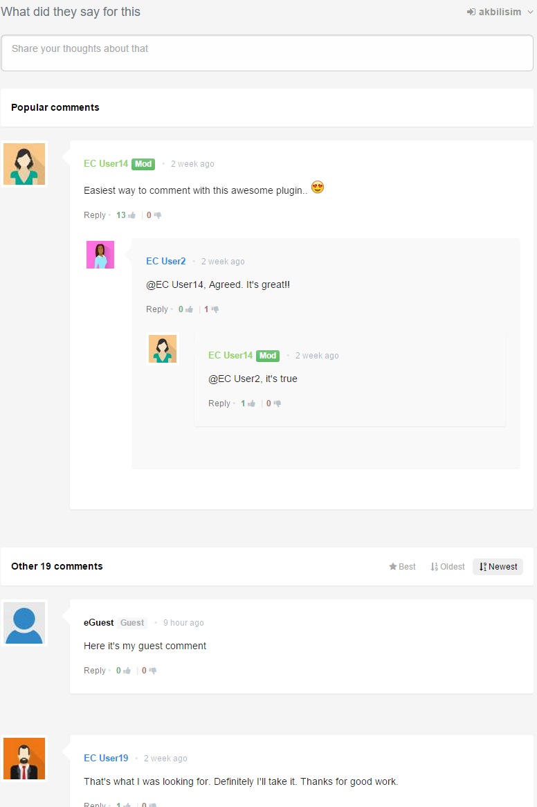 Easycomment Php Comment Script By Akbilisim Codecanyon